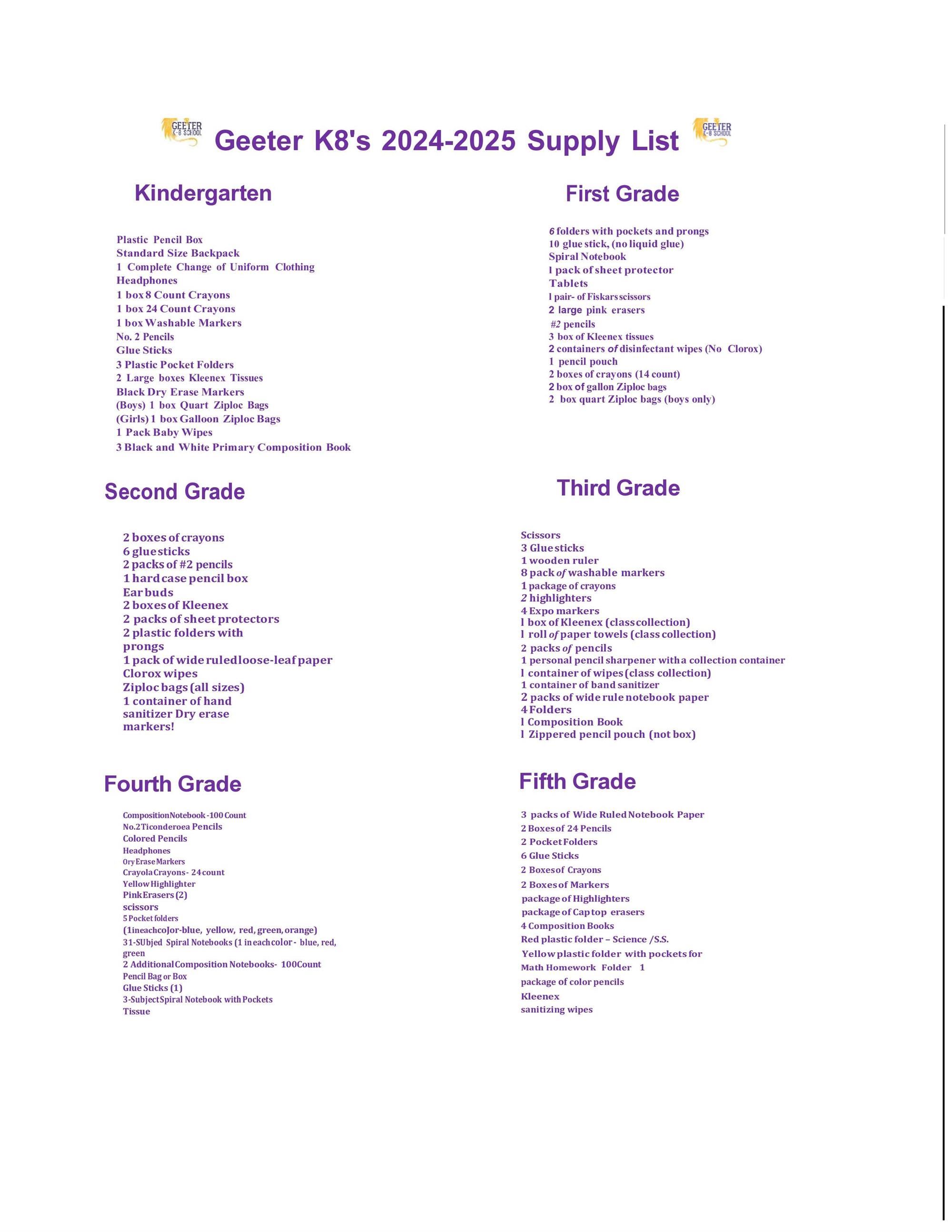 Geeter K-8 School / Homepage